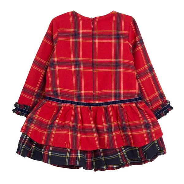 Newness Kids Red Tartan Baby Dress at Arabella's Baby Boutique